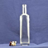 China Customized Logo Acceptable Clear White 750ml Spirit Bottle for Rum Vodka and Whiskey for sale