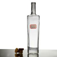 China Super flint glass material Unique Polygon Shape Glass Bottle for Spirit Gin Vodka Ideal for sale