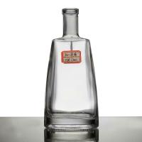 China Super flint glass material Unique Polygon Shape Glass Bottle for Spirit Gin Vodka Ideal for sale