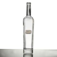 China Super flint glass material Unique Polygon Shape Glass Bottle for Spirit Gin Vodka Ideal for sale