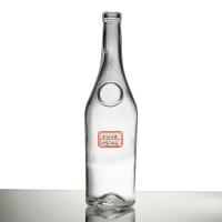 China Super flint glass material Unique Polygon Shape Glass Bottle for Spirit Gin Vodka Ideal for sale