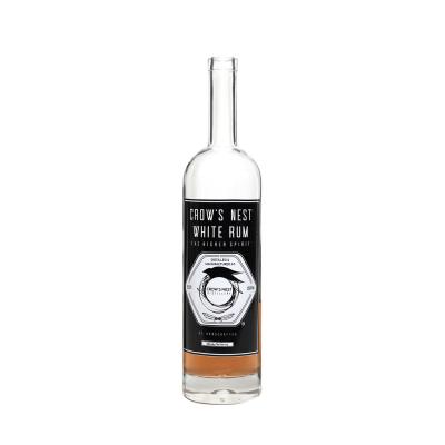 China Super Flint Glass Customized Shape Brandy Liquor Bottle 200ml Empty 750ml 500ml for sale