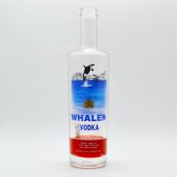 China Clear 750ml Glass Bottle for Round Drinks Whisky Champagne Spirit 500ml Capacity for sale
