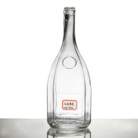 China Collar Material Super Flint Glass Material 4.5L Glass Bottle for Vodka Gin Whiskey for sale
