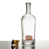 China Collar Material Super Flint Glass Material 4.5L Glass Bottle for Vodka Gin Whiskey for sale