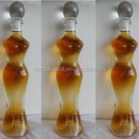 China Customized 24oz 26oz Glass Jar in Man and Woman Body Shape with Decal Surface Handling for sale
