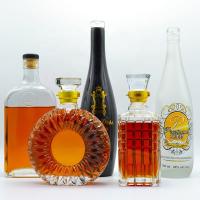 China Glass Bottles 500ml 750ml Clear Empty Gin Wine Whiskey Brandy Vodka with SGS Certificate for sale