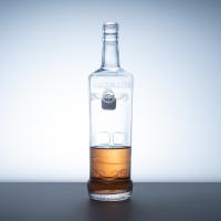 China Super Flint Glass Material 500ml Bottle for Vodka Brandy Whiskey Base Material for sale