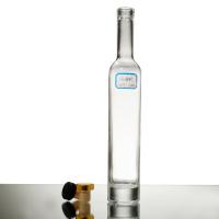 China 375ml 500ml Frosted Glass Bottle with Label Printing and Free Sample Offered for sale