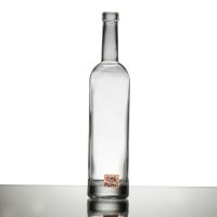 China 375ml 500ml Frosted Glass Bottle with Label Printing and Free Sample Offered for sale