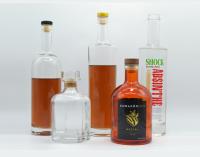 China 750ml 500ml Glass Bottle for Vodka Brandy Whiskey Surface Handing Screen Printing for sale