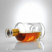 China Custom Empty Liquor Bottle 1L Vodka Glass Bottle with Unique Design Express Shipping for sale