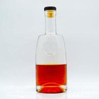China Custom Empty Liquor Bottle 1L Vodka Glass Bottle with Unique Design Express Shipping for sale
