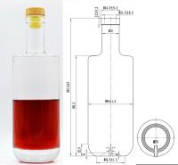 China 700ml Square Flask 250ml Gin Vodka Drink Liquor Glass Bottle from Yuncheng Ruisheng for sale