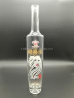 China Apple Cider Glass Bottle 100ml 300ml with Decal Surface Handling and Cork Sealing Type for sale