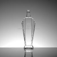 China Tower Shaped Printing Logo Spirits in Clear Glass Bottle Elevate Your Branding Gam for sale