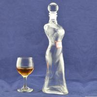 China Customized Logo Acceptable 750ml Female Shaped Vodka Bottle for Liquor Glass Bottle for sale