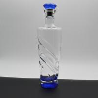 China Industrial Beverage Custom Design Glass Bottle Glass Liquor Bottles for Vodka for sale
