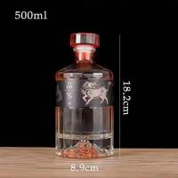China 100ml Remy Martin Glass Bottles at CNF for Vodka Whiskey Brandy in 250ml 500ml 700ml for sale