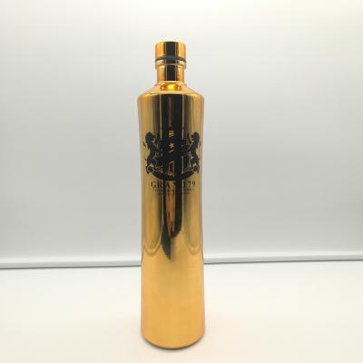 China Electronical Custom Vodka Highly OEM/ODM 750ml Whisky Glass Bottle with Screw Cap for sale