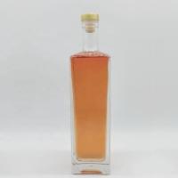 China 750ml Glass Alcohol Bottle for Gin Tequila Whisky Brandy Acceptable Customized for sale