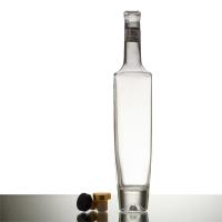 China Decal Surface and Cork Sealing Type 375Ml 500Ml 700Ml 750Ml 70Cl Frosted Glass Bottles for sale