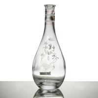 China Decal Surface and Cork Sealing Type 375Ml 500Ml 700Ml 750Ml 70Cl Frosted Glass Bottles for sale