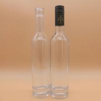 China Super Flint Glass Collar Material 750ml Customized Glass Vodka Bottle for Beverages for sale
