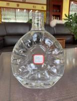 China Custom 500ml 700ml 750ml Empty Liquor Wine Brandy Glass Bottle With Glass Cork for Vodka for sale