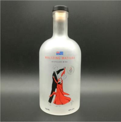 China Customized Shape Super Flint 375ml 750ml 1000ml Glass Bottles for Brandy Liquor Sauce for sale