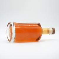 China 750ml Whisky Empty Extra Flint Vodka Round Glass Bottle for Beverage for sale