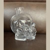 China Decal 1000ml Surface Handling Skull Glass Bottle for Spirit Bong for sale