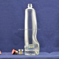 China Custom Size Flint Glass Bottle for Limoncello Decal Surface and Crystal Material for sale