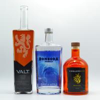 China Bulk Production Super Flint Glass Material 750ml Glass Vodka Wine Bottle for Spirit Drink for sale