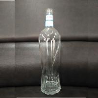 China Industrial Beverage 1L Long Neck Glass Bottle with Cork of Whisky for sale