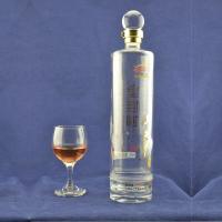 China Industrial Beverage 1L Long Neck Glass Bottle with Cork of Whisky for sale