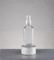 China Hot Stamping Round Ciroc Vodka Glass Bottle for Round Surface Handling for sale