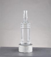 China Hot Stamping Round Ciroc Vodka Glass Bottle for Round Surface Handling for sale
