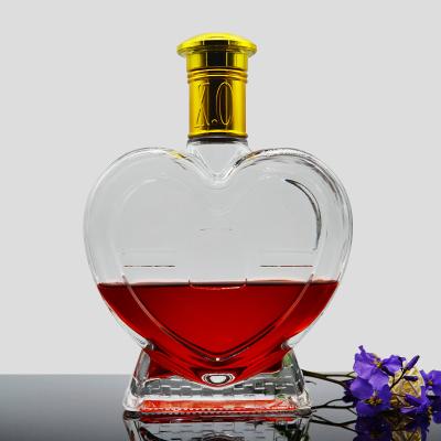 China Collar Material Super Flint Glass Customize 750ml Glass Liquor Bottles for Coffee for sale