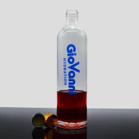 China Collar Material Super Flint Glass Customize 750ml Glass Liquor Bottles for Coffee for sale