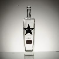 China Decal Surface Handing Clear Glass Bottle for Russian Vodka at Affordable for sale