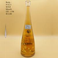 China Frosted Vodka Glass Bottles FOB Terms and High Flint Material for sale