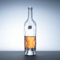 China Decal Surface Handling Custom 700ml Whisky Rum Vodka Liquor Gin Spirit Glass Bottle for sale