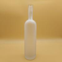 China Frosted Vodka Glass Bottles FOB Terms and High Flint Material for sale