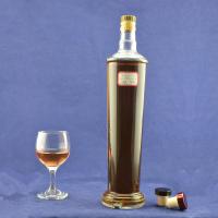 China 500ml 750ml Glass Vodka Whisky Bottles Super Flint Glass Material and Flat Base Design for sale