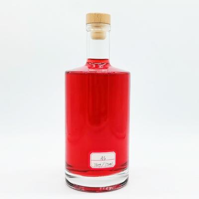 China Surface Handing Decal / Screen Printing / Painting / Frost 750ml Glass Vodka Gin Bottle for sale
