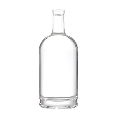 China Super Flint Glass Material 200ml 500ml 750ml 1000ml Empty Glass Bottles with Cork Cap for sale