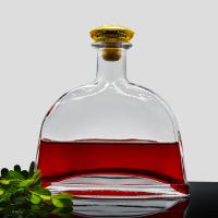 China Cork and Black Spray 16 oz Glass Bottle for Empty 1 Liter Water Wine Liquor 1000ml Bottle for sale