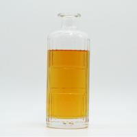 China Custom Design 750ml Glass Liquor Bottle with Unique Shape and Guala Sealing Type for sale