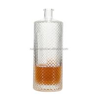 China Decal Surface Handling 750ml Vodka Whiskey Liquor Spirit Alcohol Glass Bottles for sale